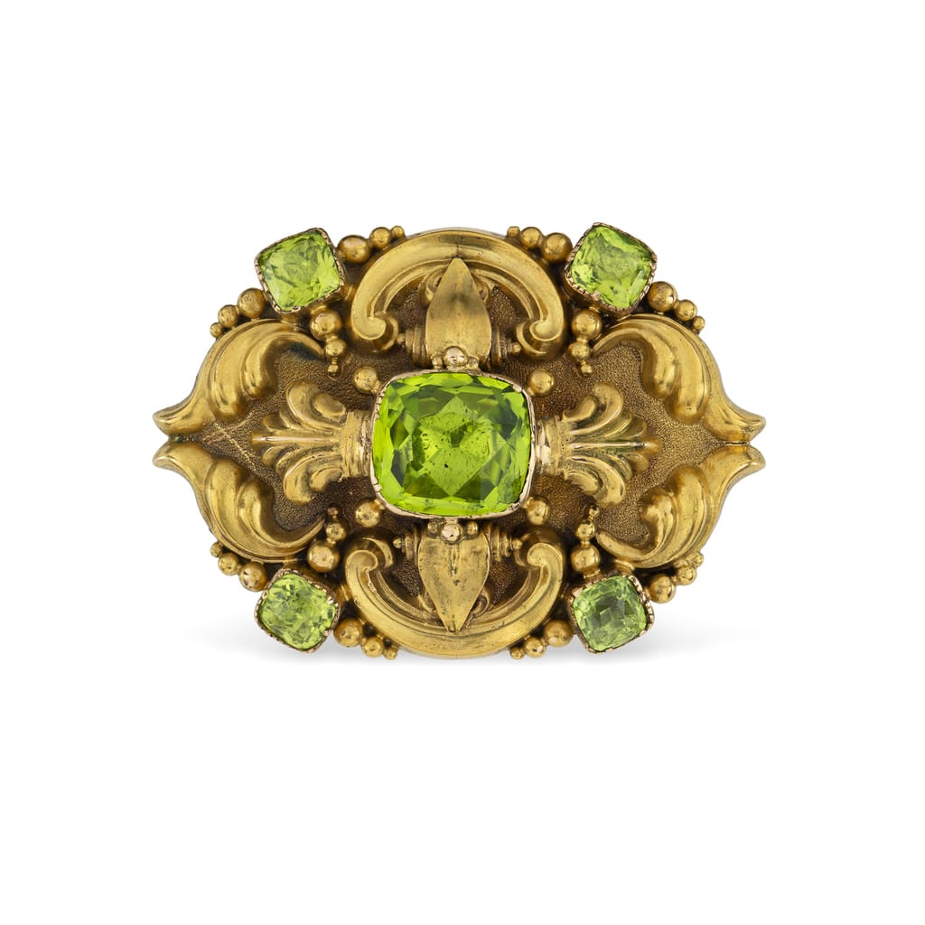 An early Victorian peridot and gold parure – Bentley & Skinner – The ...